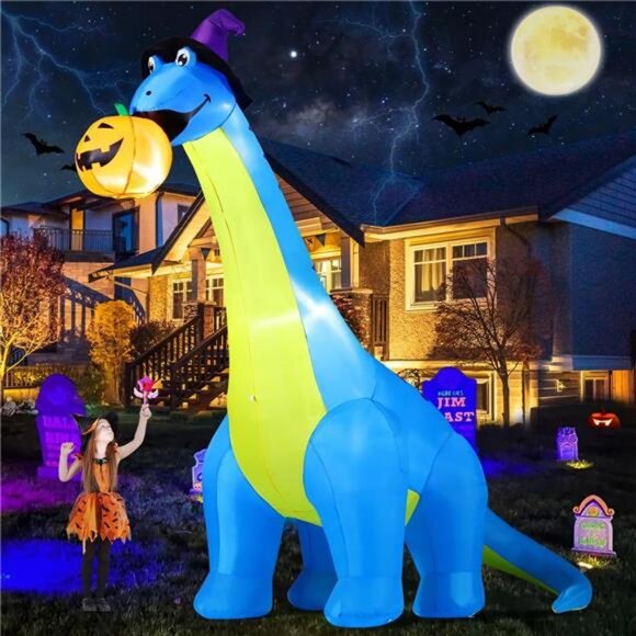 Holiday | Halloween Inflatables Outdoor Decorations 1 Ft Tall Dinosaurs ...